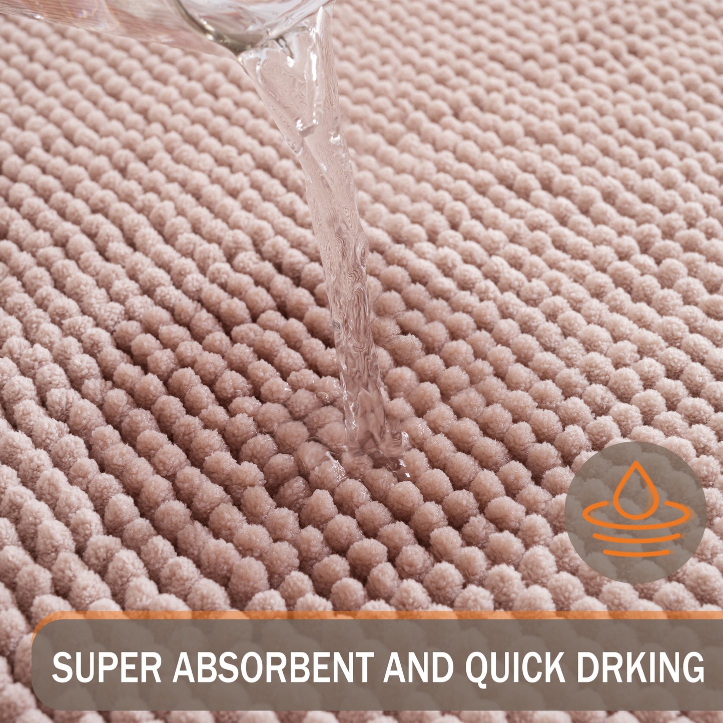 Exclusivo Mezcla Bathroom Rugs Mat 17x24, Extra Soft Absorbent Chenill ...